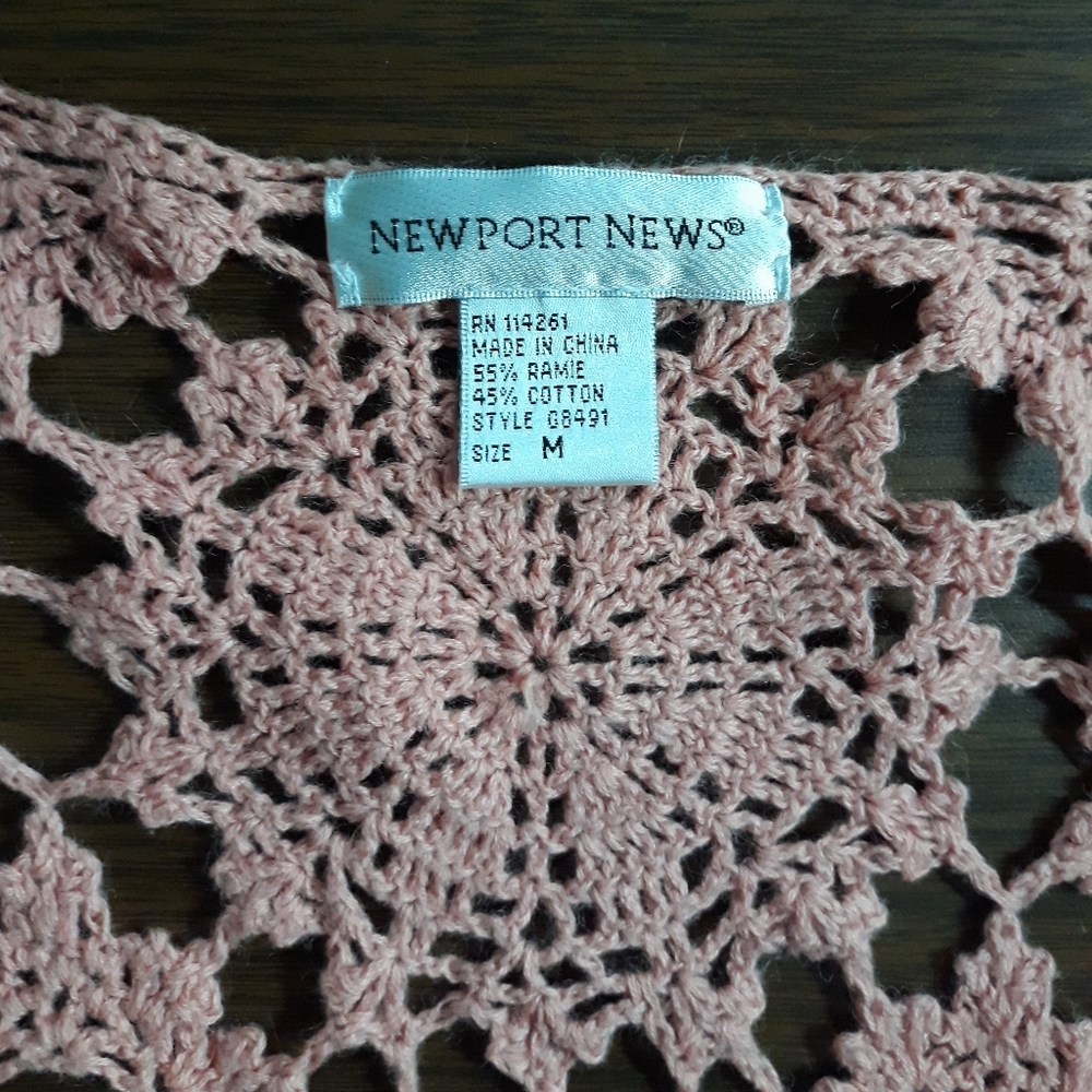 80s Crochet Cardigan - Gem